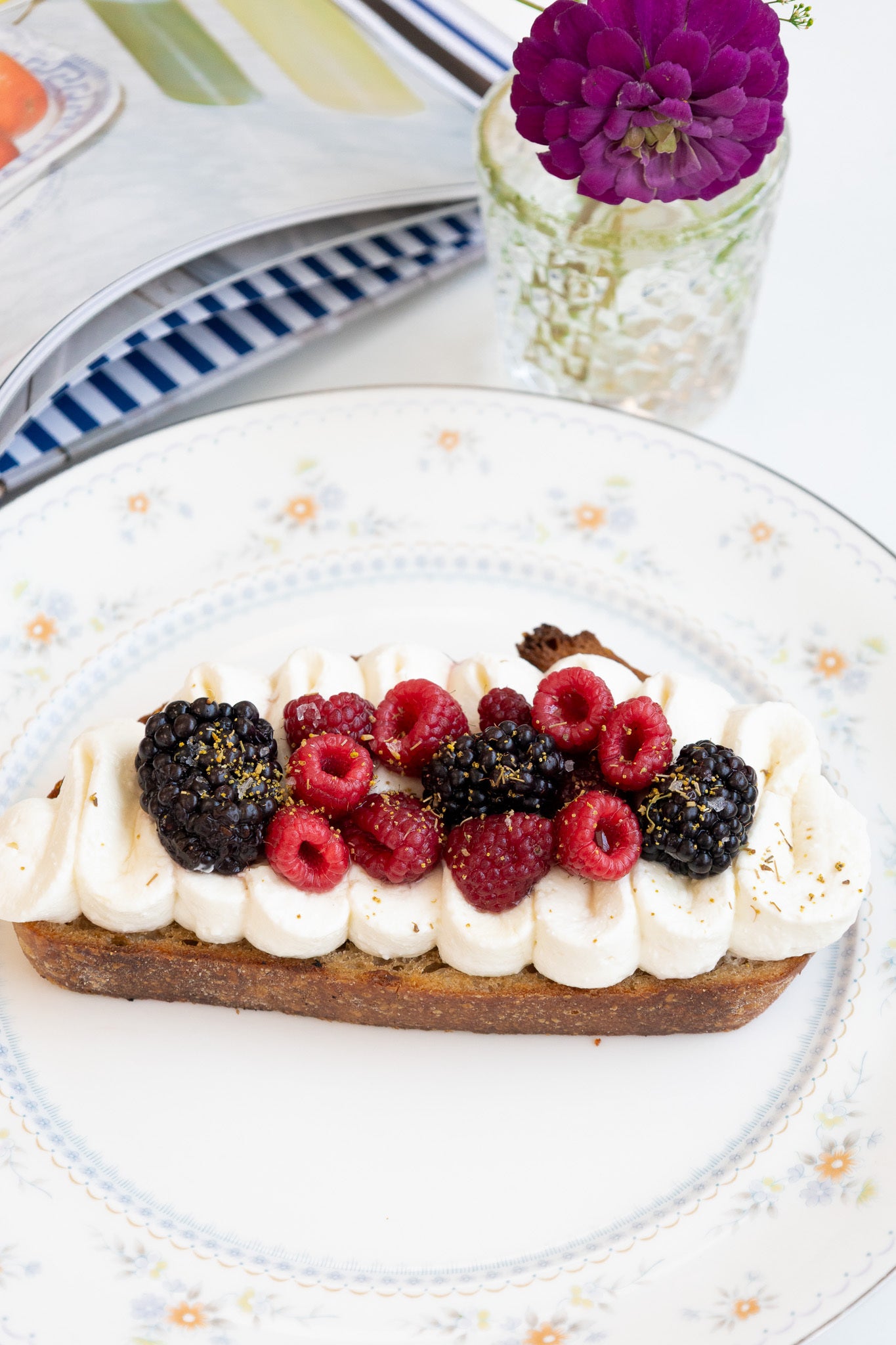Seasonal Fruit Ricotta Toast | Turtle Gut